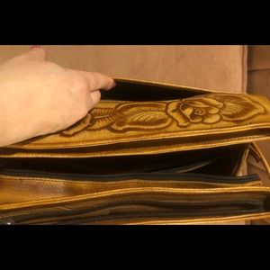 Bags | Vintage Embossed Leather Purse | Poshmark